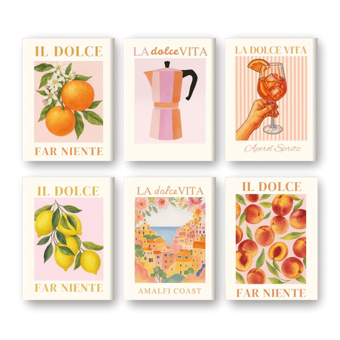 MINI MALEN NACH ZAHLEN | LA DOLCE VITA – 6er Set – Lieblingsart